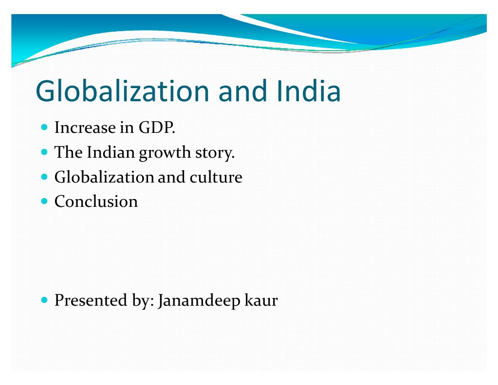 Globalization and India | PDF