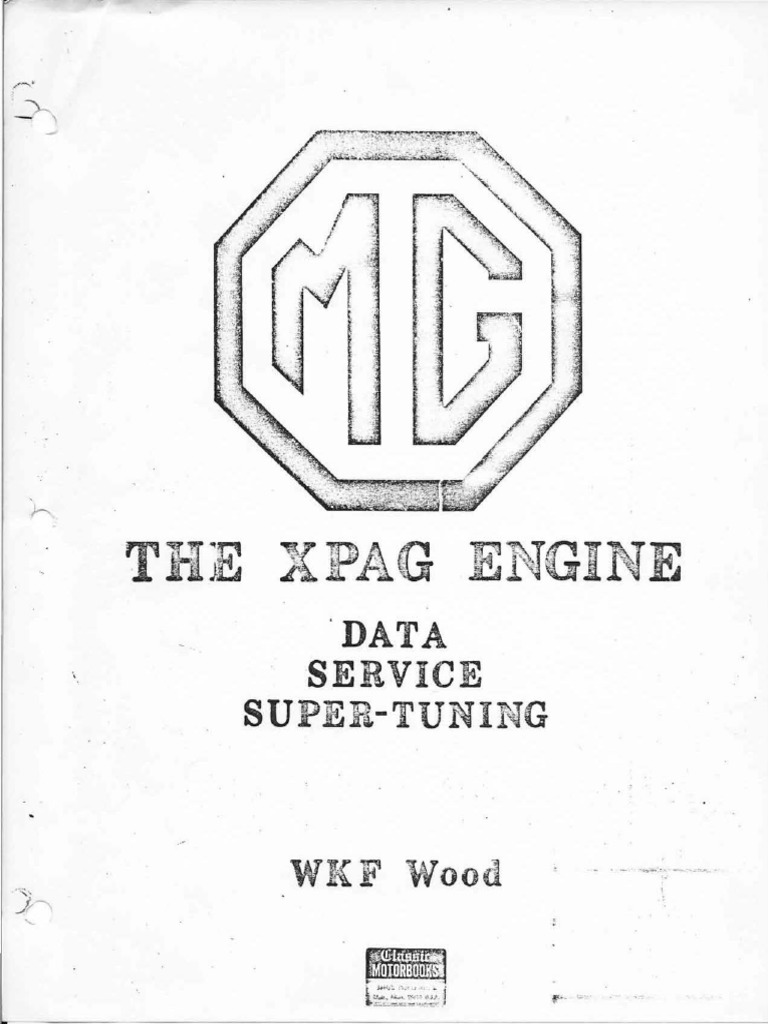 XPAG Engine Maintenance Manual | PDF | Screw | Horsepower