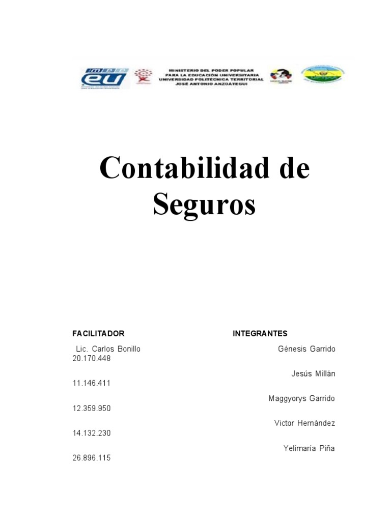 Contabilidad de Seguros | PDF | Reaseguro | Seguro
