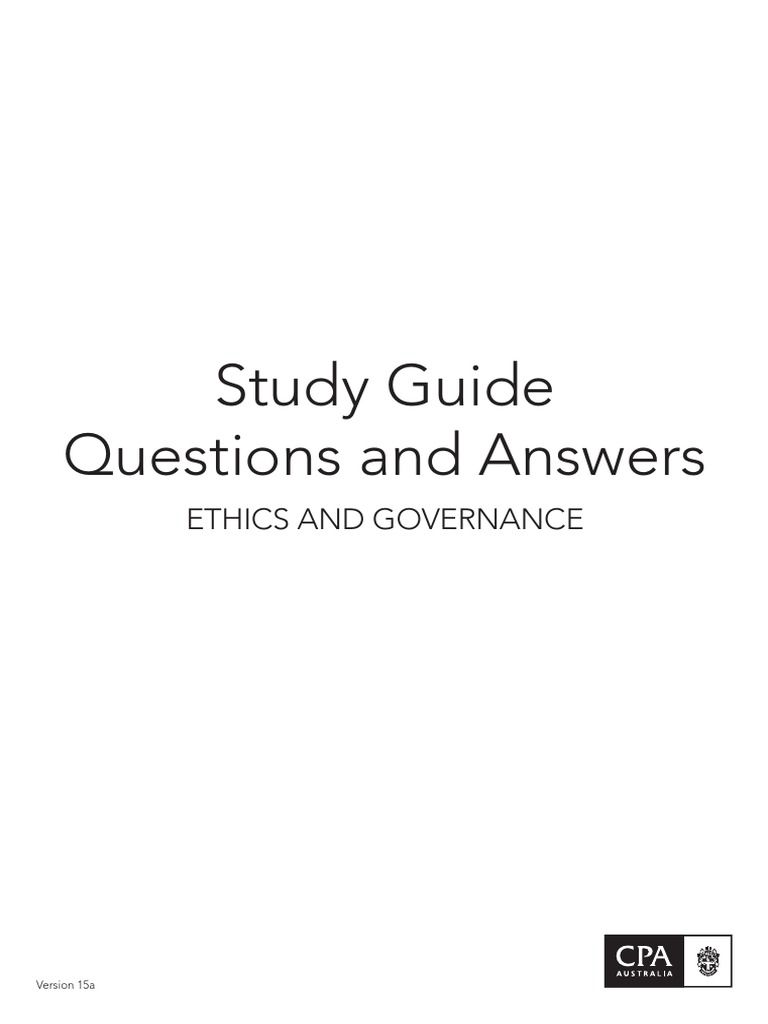 E&G Study Guide Questions and Answers 15a | PDF | Audit | Psychological ...