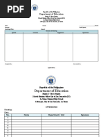 LAC Session Attendance Sheet Template | PDF