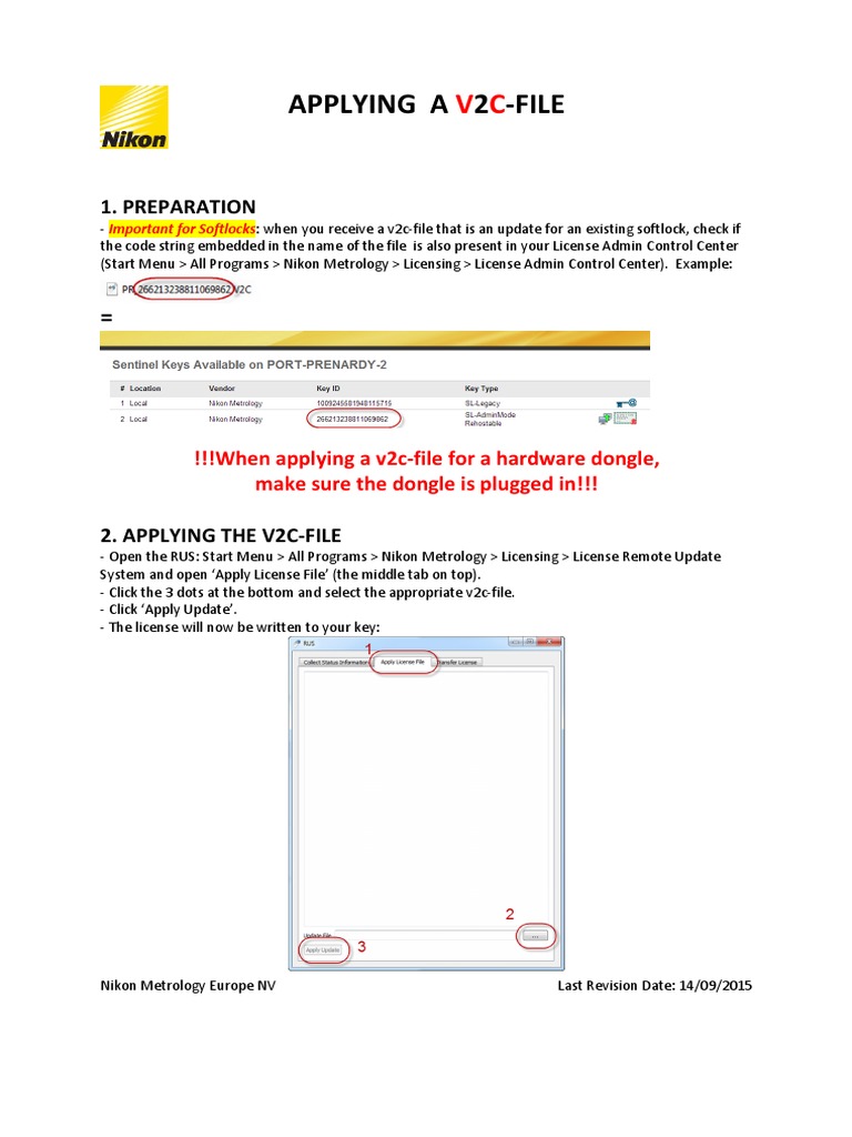 EMS - Applying A V2C-File | PDF