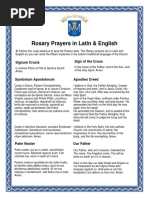 Rosary Prayers in Latin | PDF | Christian Denominational Families ...