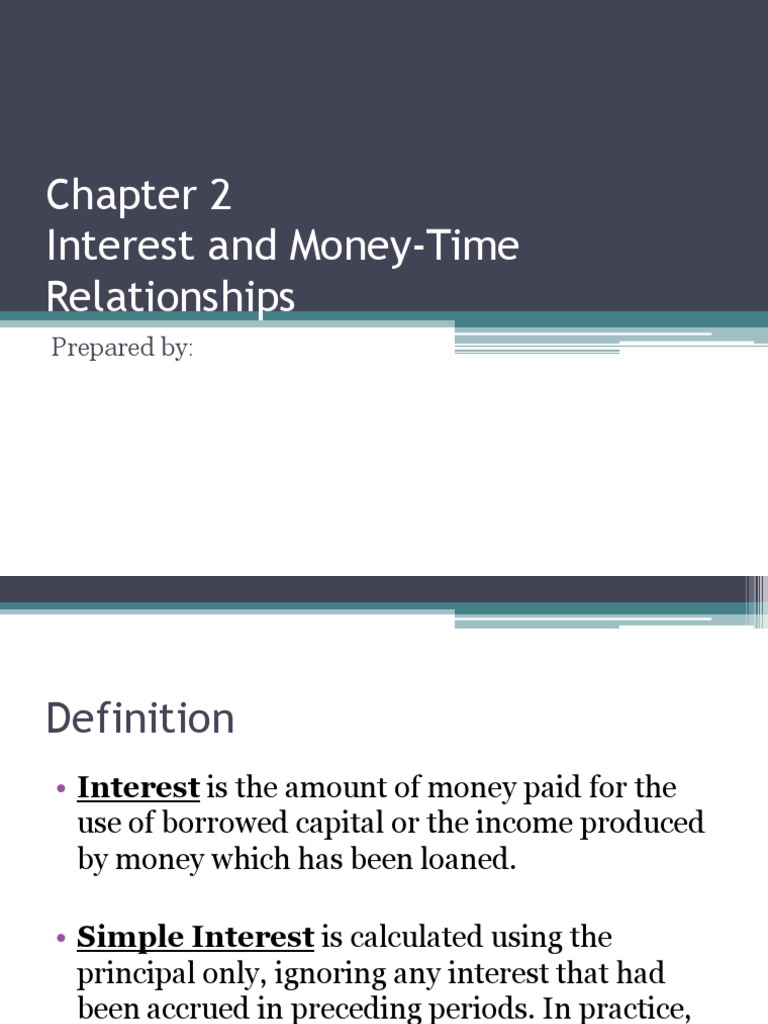 CHAPTER 2 - Presentation - For - Teachers | PDF | Interest | Interest Rates