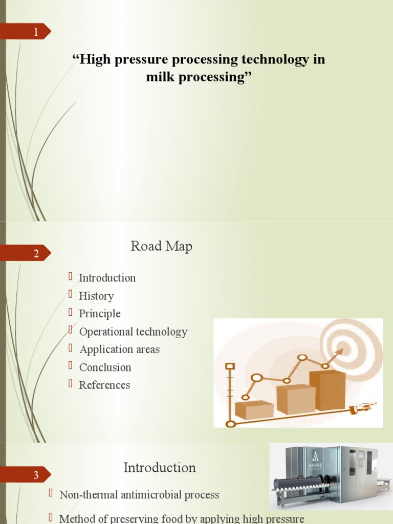 High Pressure Processing Technology in Milk Processing | PDF | Food ...