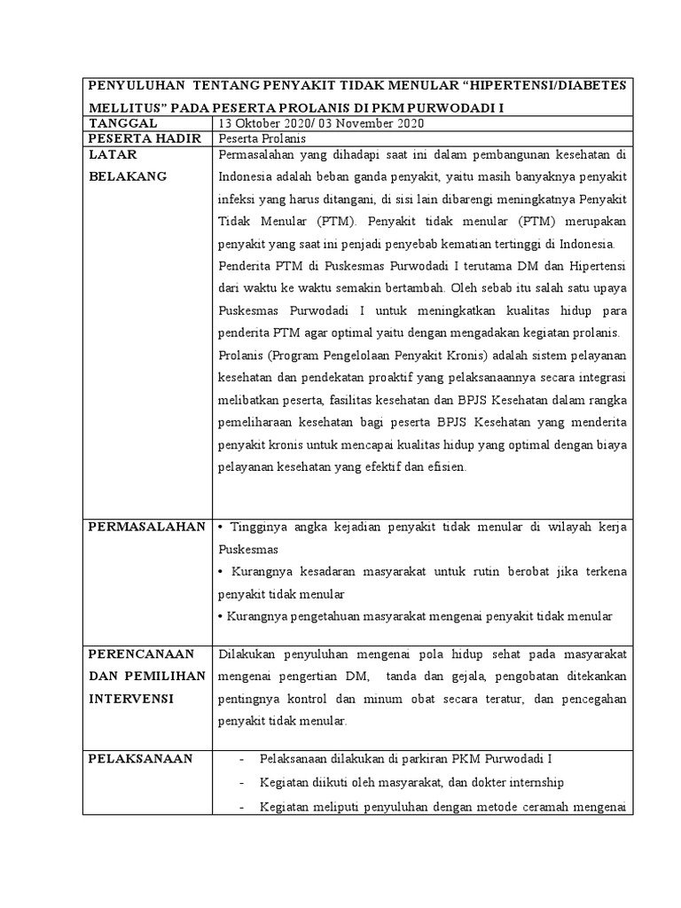 Borang UKM (F1 Promkes) | PDF