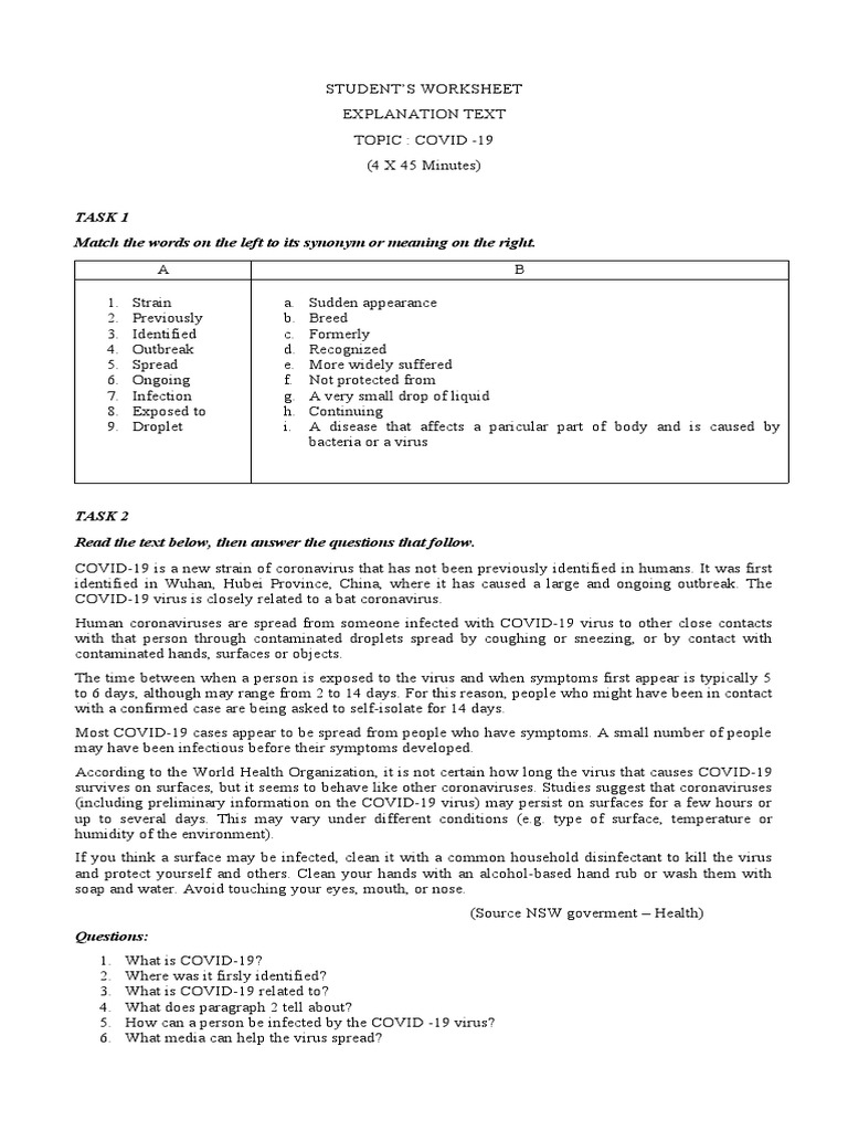 COVID-19 Synonyms and Spread Explained | PDF | Infection | Immunology