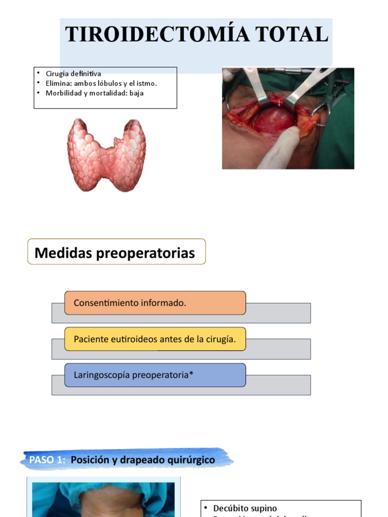 TIROIDECTOMÍA | PDF | Tiroides | Anatomía humana