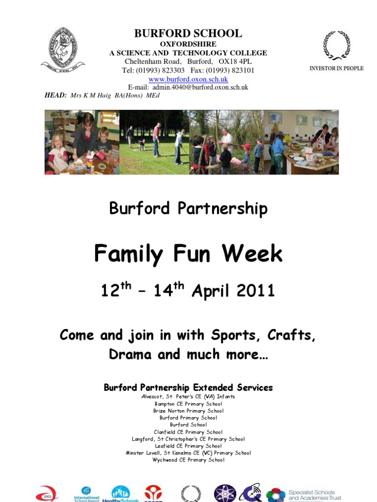 Family Fun Week: Burford Partnership | PDF | Leisure