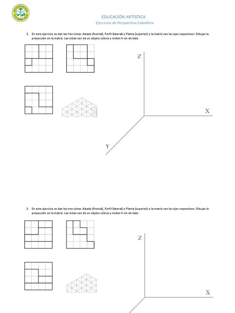 Ejercicio Perspectiva Caballera 11 | PDF