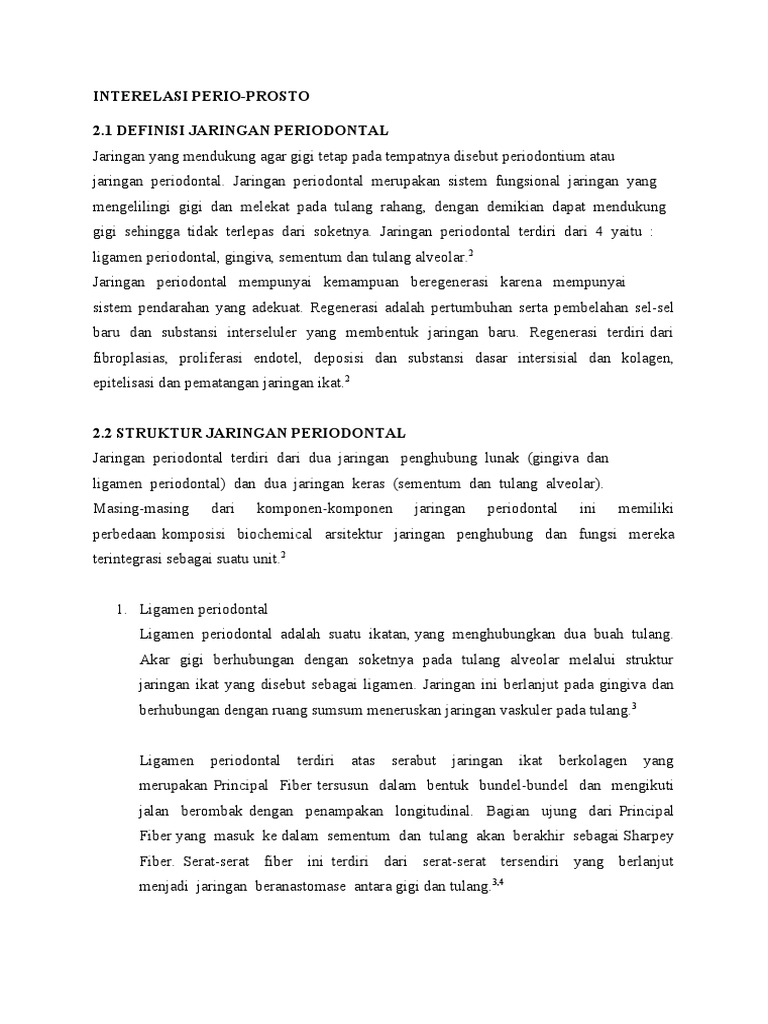 Interelasi Perio Prosto | PDF