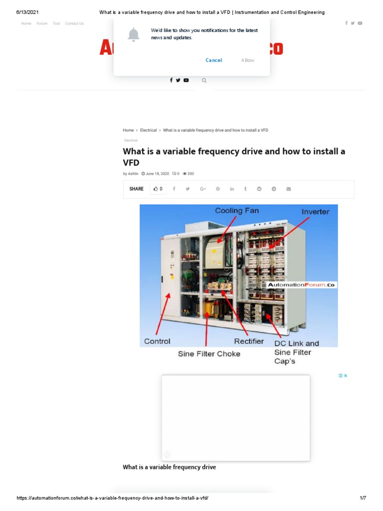 VFD Installation Guide and Benefits | PDF | Power Inverter | Electric Motor