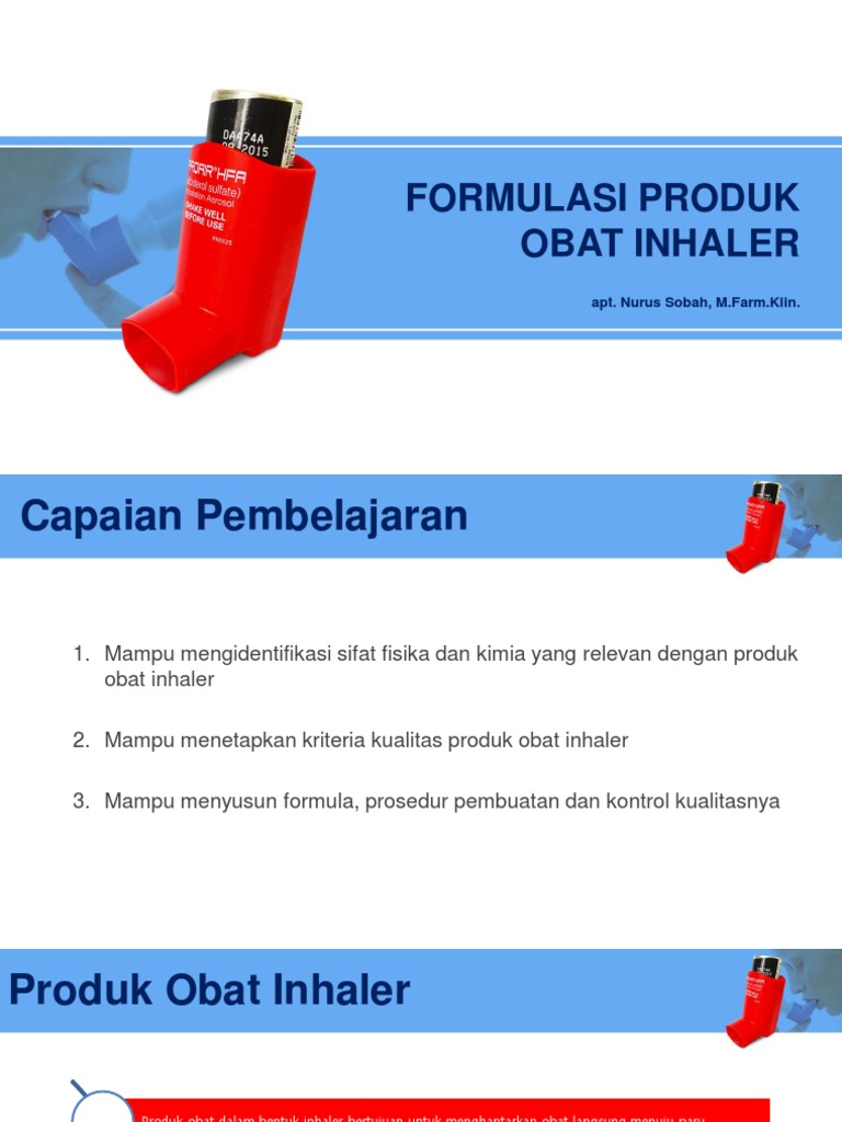 Formulasi Produk Obat Inhaler | PDF