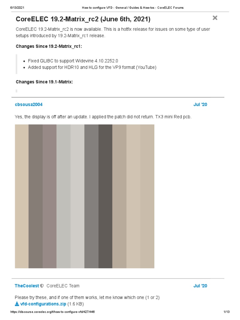 How To Configure VFD - General - Guides & How-Tos - CoreELEC Forums ...