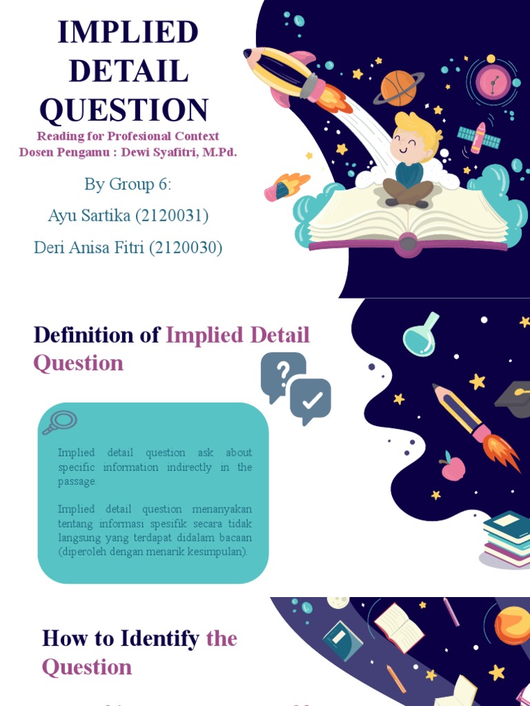 Understanding Implied Detail Questions | PDF | Question | Cognitive Science