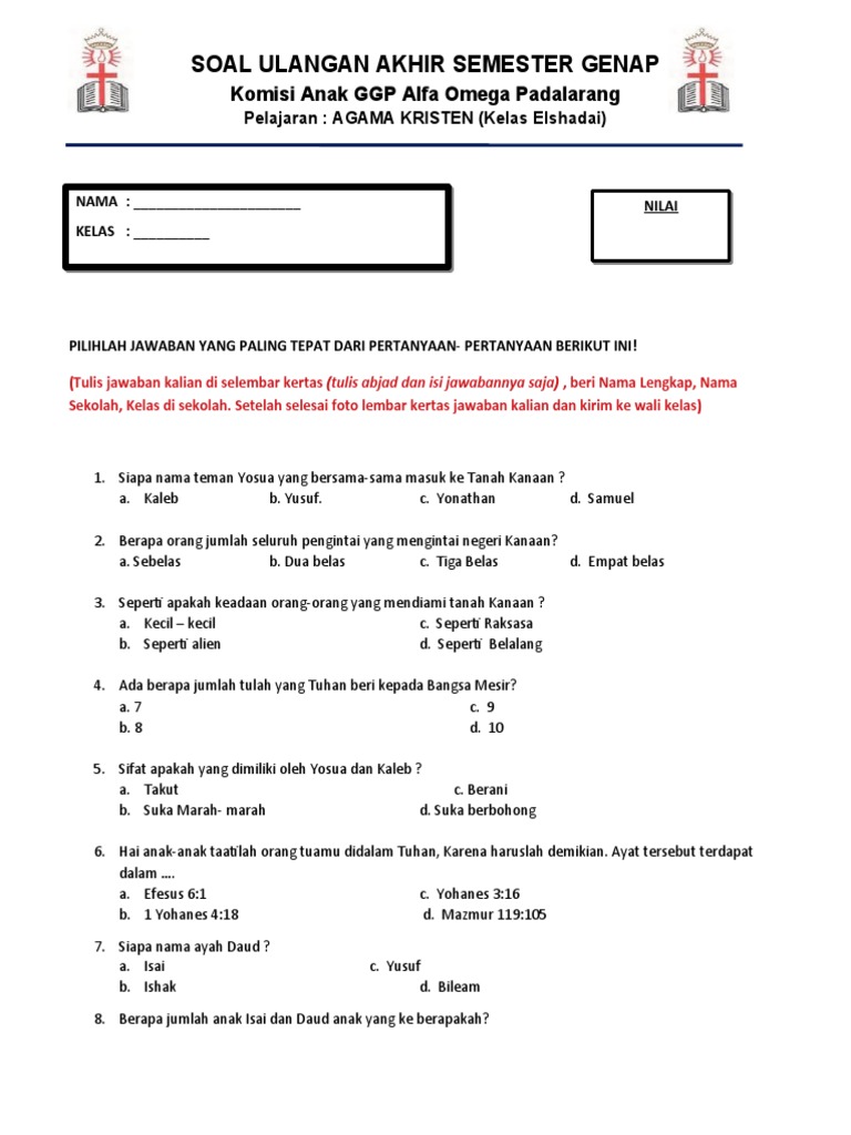 Soal Ulangan Akhir Semester Genap 2020-2021 | PDF