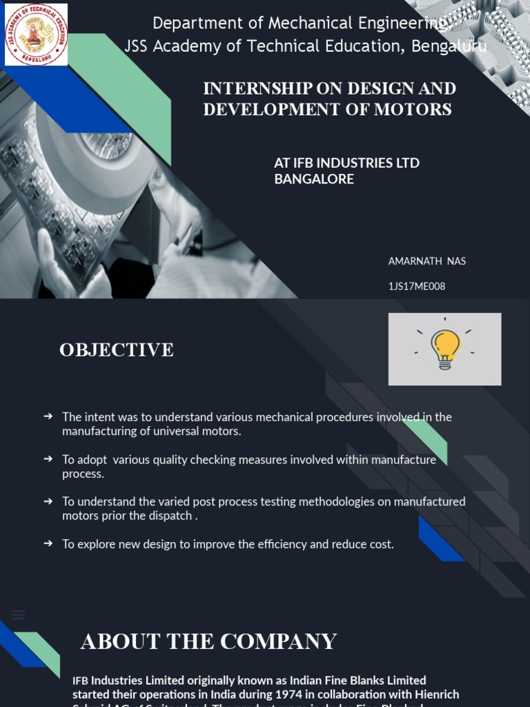 Internship Report | PDF | Electric Motor | Propulsion