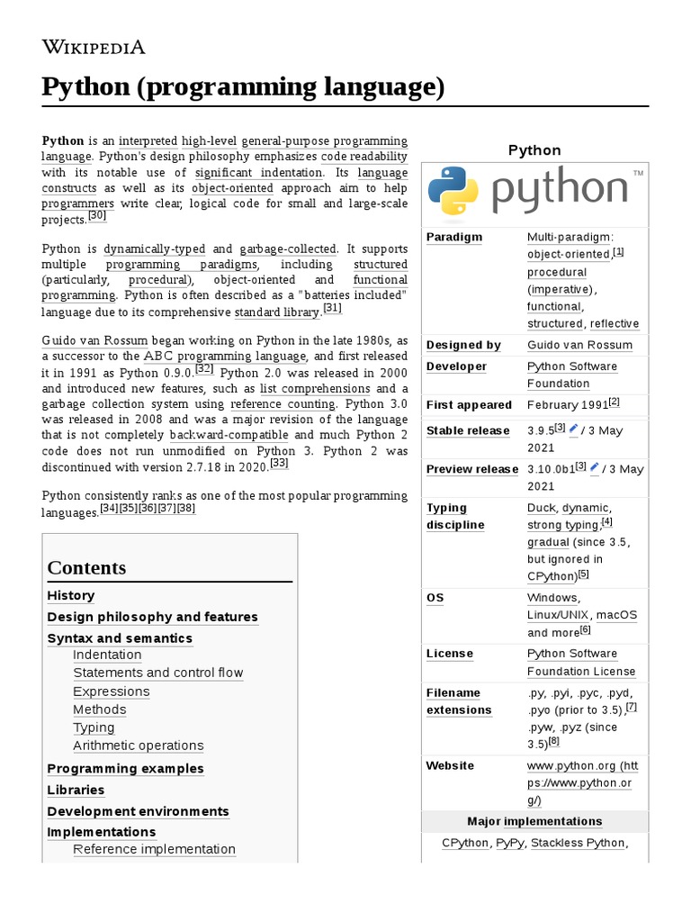Python Programming Pdf Python Programming Language Class Computer Programming