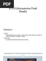 Intrauterine Fetal Death Overview | PDF | Childbirth | Fetus