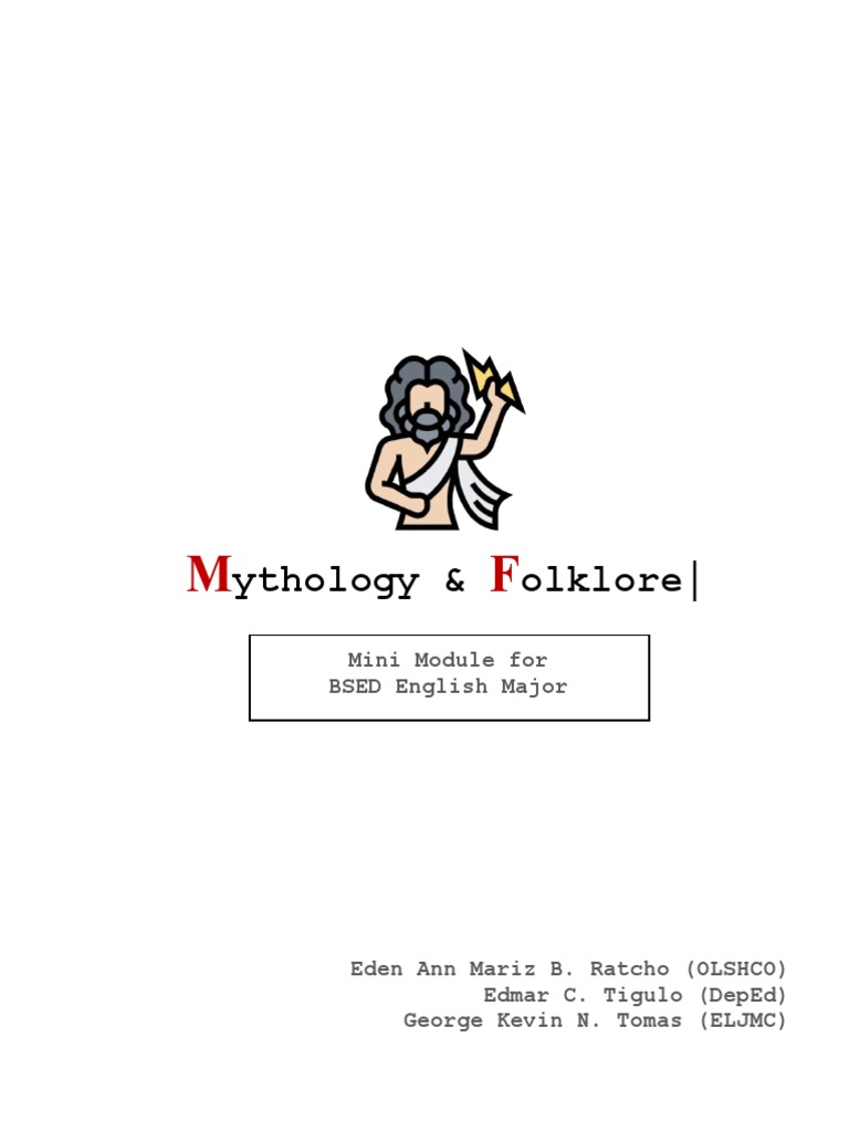 Mythology and Folklore (Mini Module) | PDF | Twelve Olympians | Greek ...