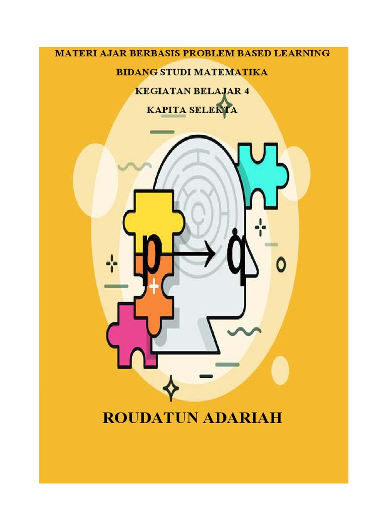 Materi Ajar Berbasis Problem Based Learning | PDF | Karier & Perkembangan | Seni