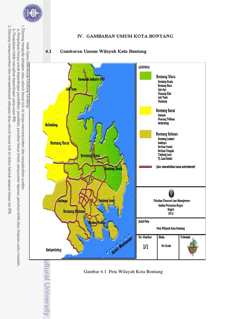 IV. GAMBARAN UMUM KOTA BONTANG. 4.1 Gambaran Umum Wilayah Kota Bontang ...