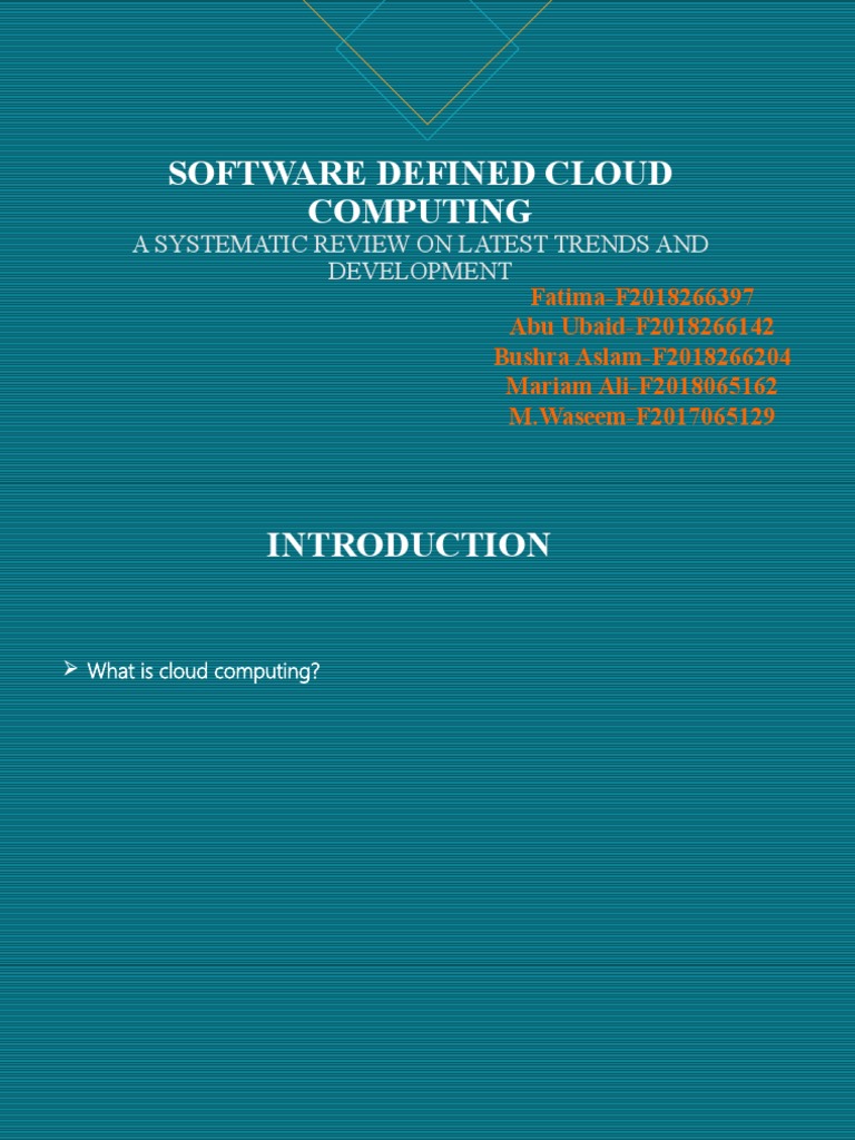 Software Defined Cloud Computing: A Systematic Review of Key ...