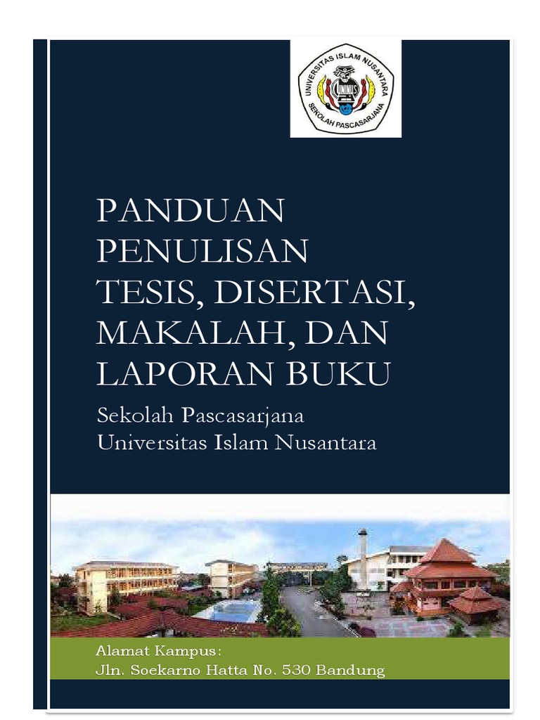 Panduan Penulisan Tesis dan Disertasi UNINUS | PDF