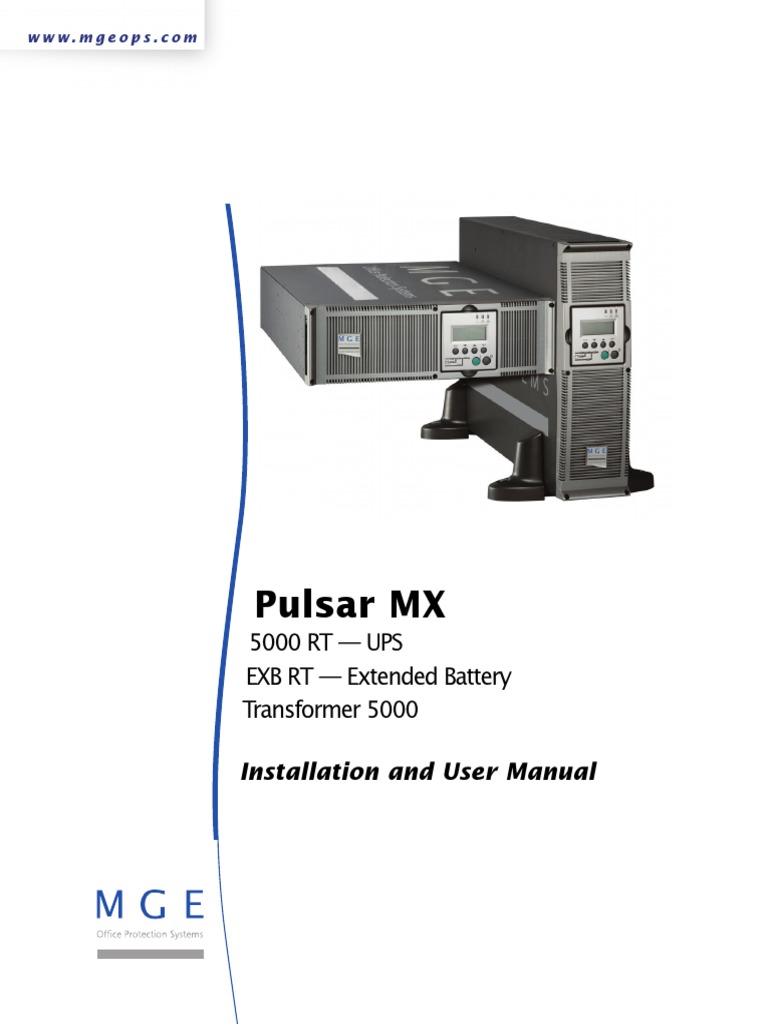Pulsar MX: 5000 RT - UPS EXB RT - Extended Battery Transformer 5000 ...