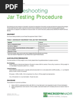 Jar Test Procedure and Calculations Guide | PDF | Flow Measurement ...