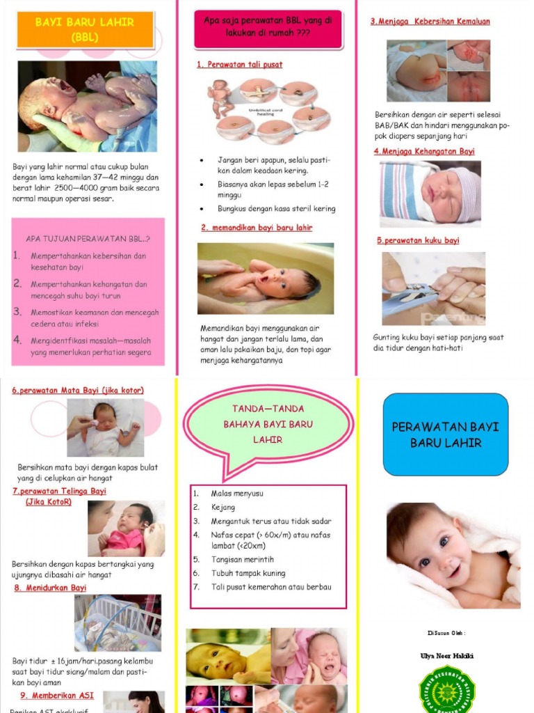 Leaflet Perawatan Bayi Baru Lahir | PDF