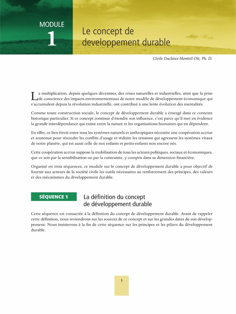Developpement Durable | PDF