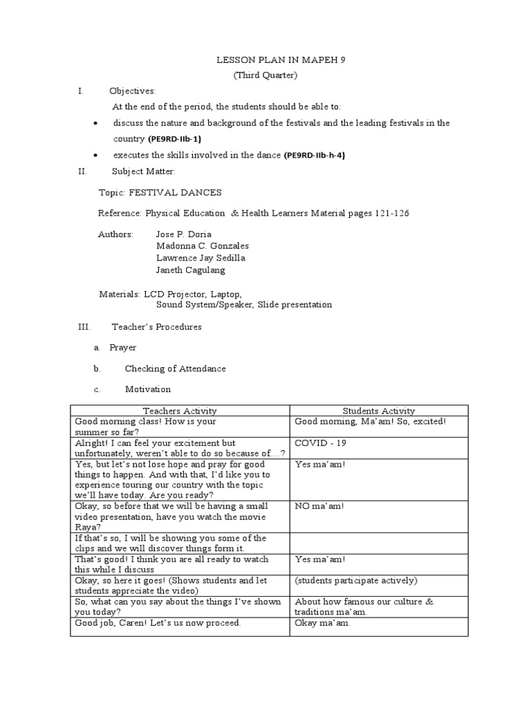 LP Cot 1 | PDF | Festival