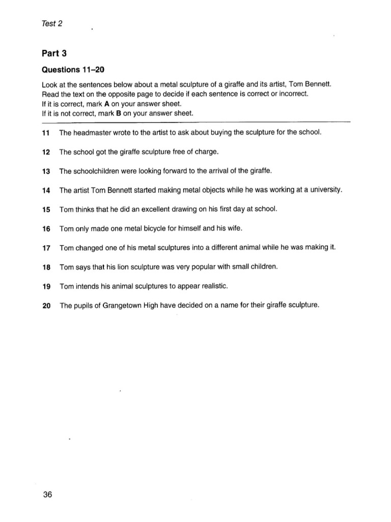 Cambridge English Reading 2 | PDF