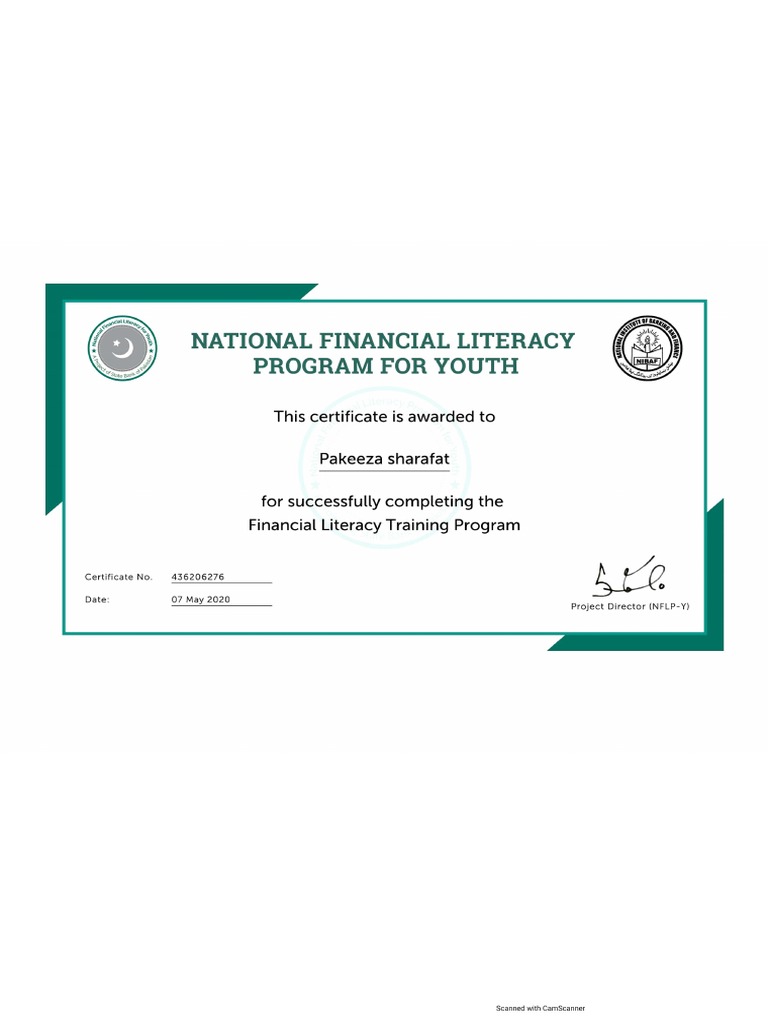 National Financial Literacy Program For Youth | PDF