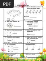LKG Math Question Paper PDF | PDF | Teaching Mathematics
