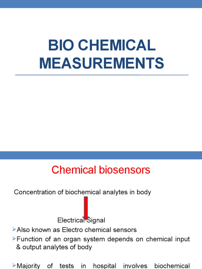 Biochemical Measurements | PDF | Electrolyte | Ph