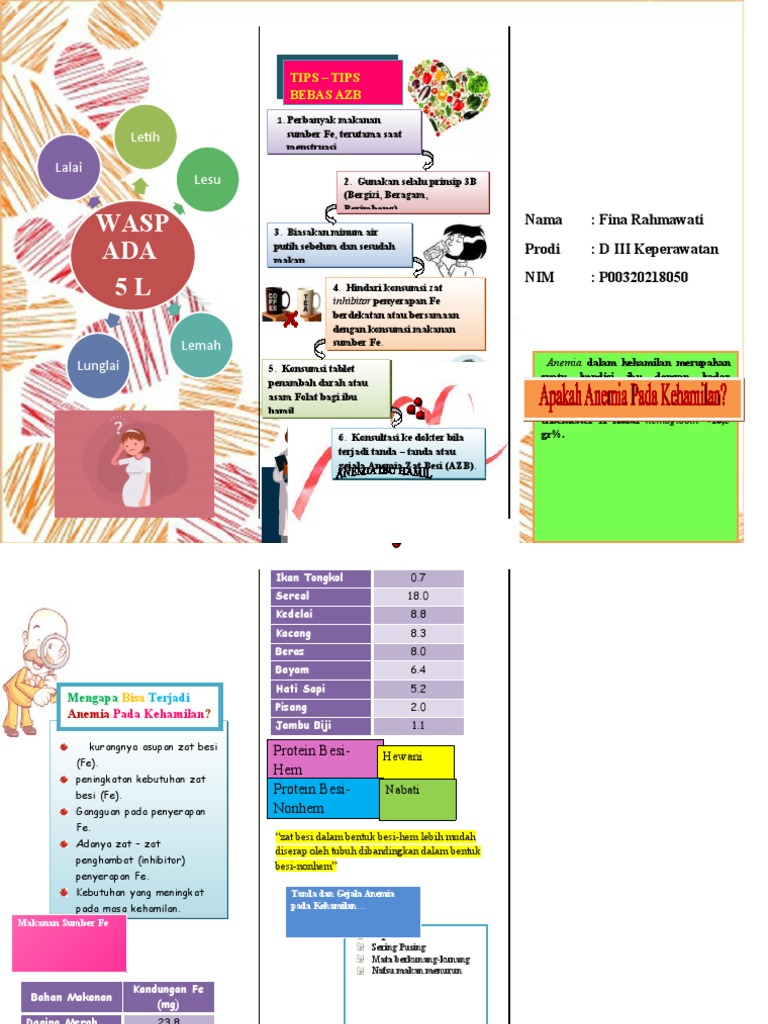 Leaflet Anemia Gizi Besi untuk Remaja | PDF