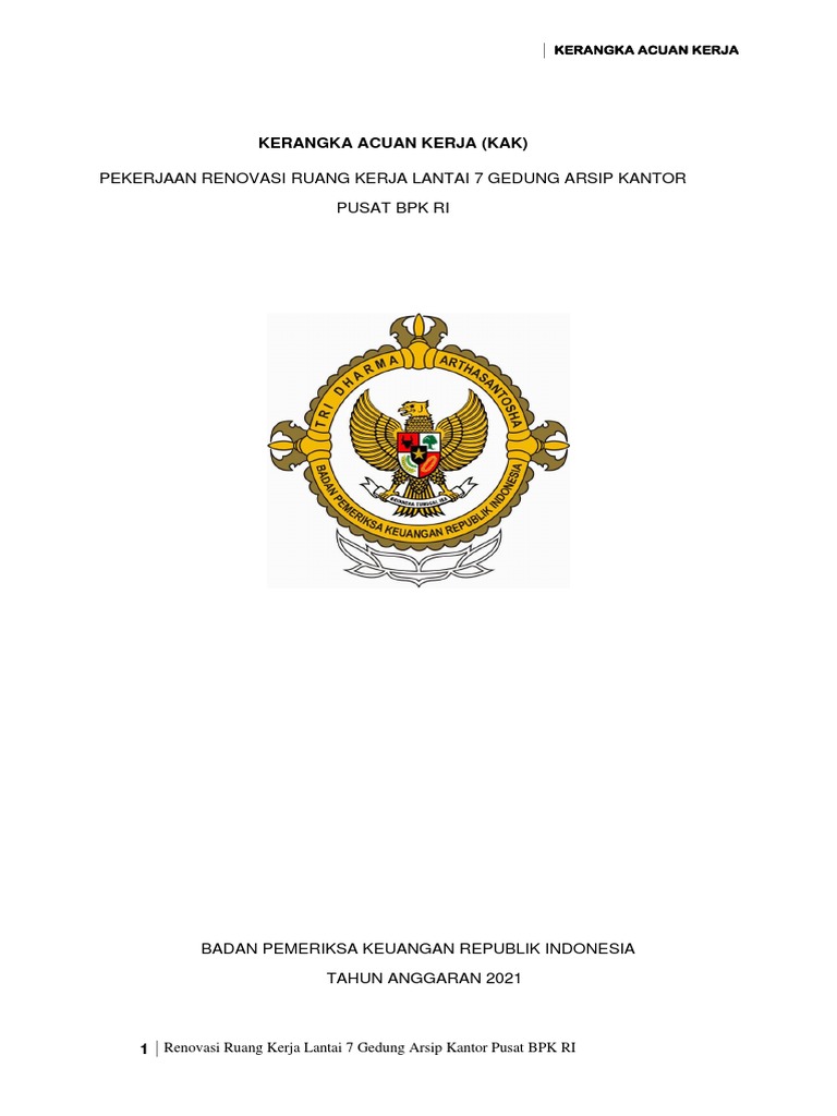 Tender Ulang KAK Lantai 7 Arsip Kantor Pusat | PDF | Griya & Taman | Teknologi & Rekayasa