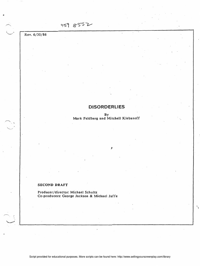 Disorderlies 1987 | PDF | Nature