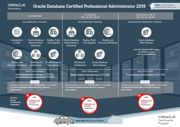 Oracle Database Certified Professional Administrator 2019 | PDF ...