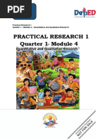 PR2 Module 1st Quarter | PDF | Statistics | Quantitative Research