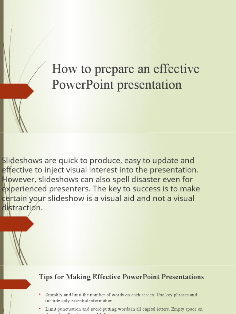 Effective PowerPoint Presentation Tips | PDF