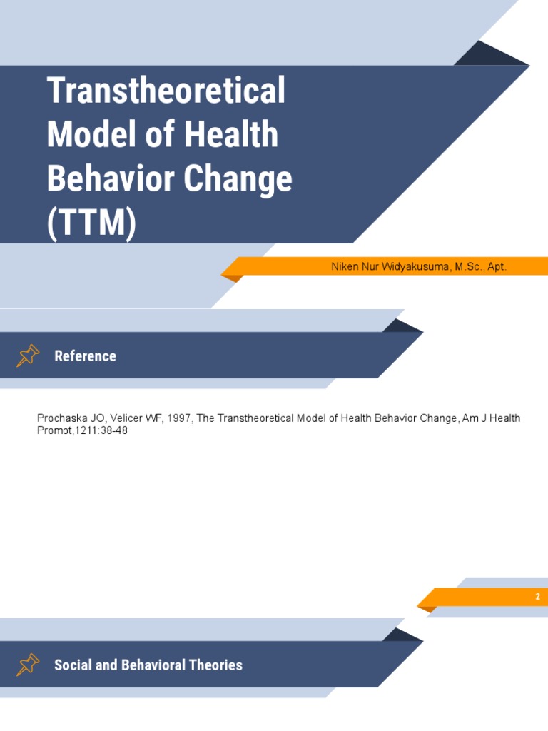 Transtheoretical Model of Health Behavior Change (TTM) : Niken Nur ...
