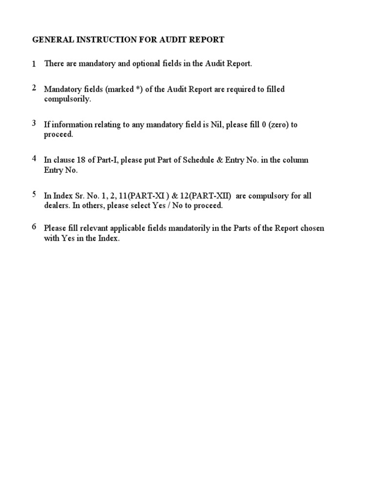 CA Audit Report Format-1 | PDF | Audit | Value Added Tax
