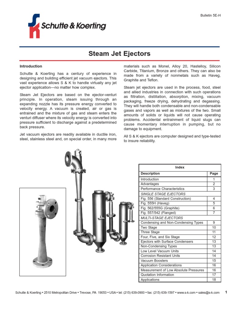 Steam Ejectors | PDF