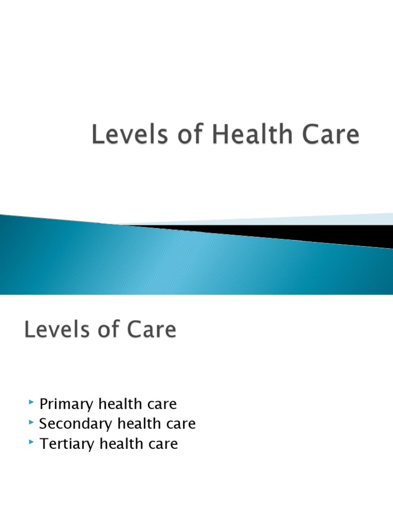 3.levels of Health Care | Download Free PDF | Preventive Healthcare ...