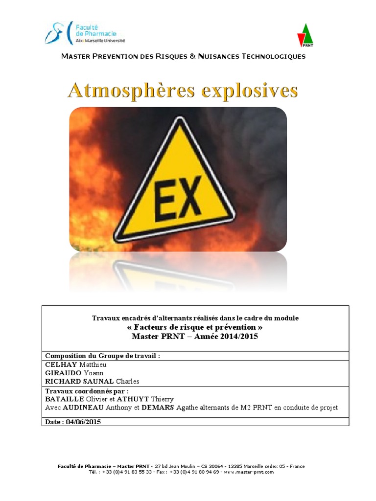 Atmospheres Explosives | PDF | La combustion | Combustible