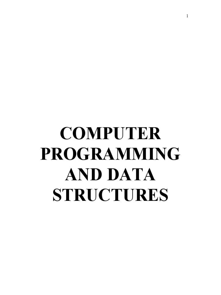 CPDS1 8units PDF C Programming Language Computer Program