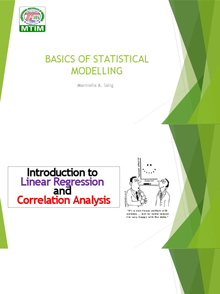 Basics of Statistical Modelling: Marnielle A. Salig | PDF | Regression Analysis | Correlation ...